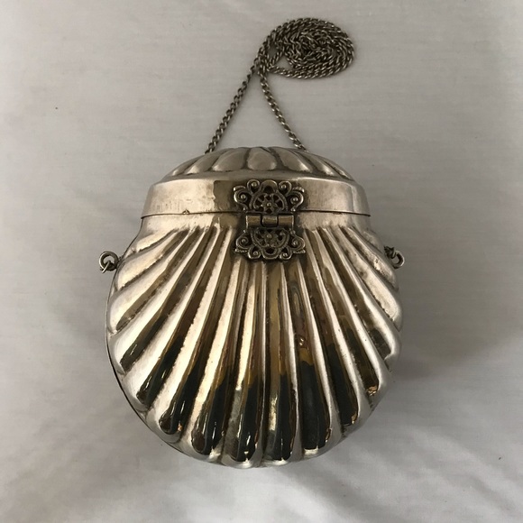 Bags | Vintage Silver Metal Shoulder Hand Bag | Poshmark